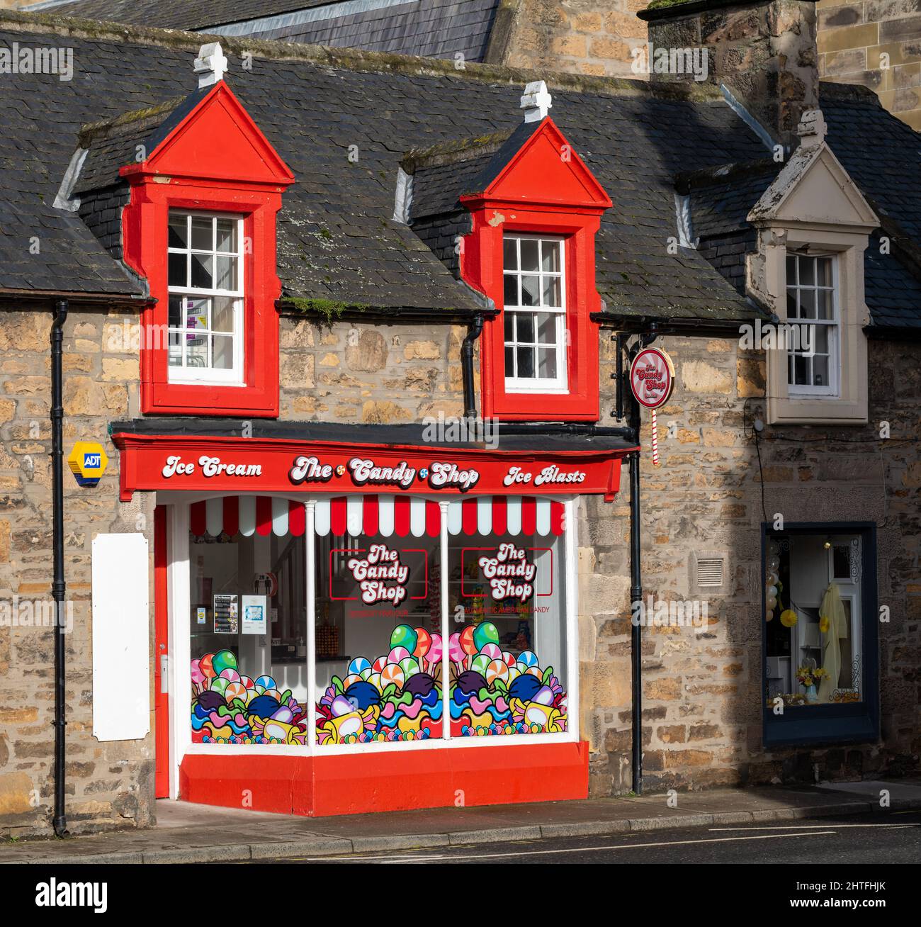 25 February 2022. South Street, Elgin, Moray, Scotland. This is the ...