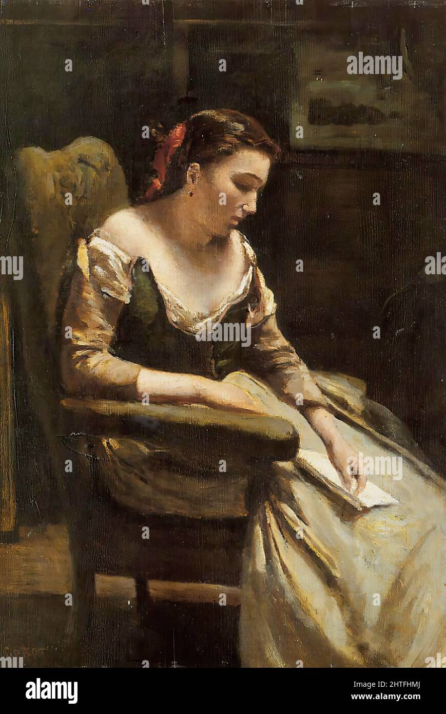 Jean-Baptiste-Camille Corot - Letter C 1865 Stock Photo - Alamy