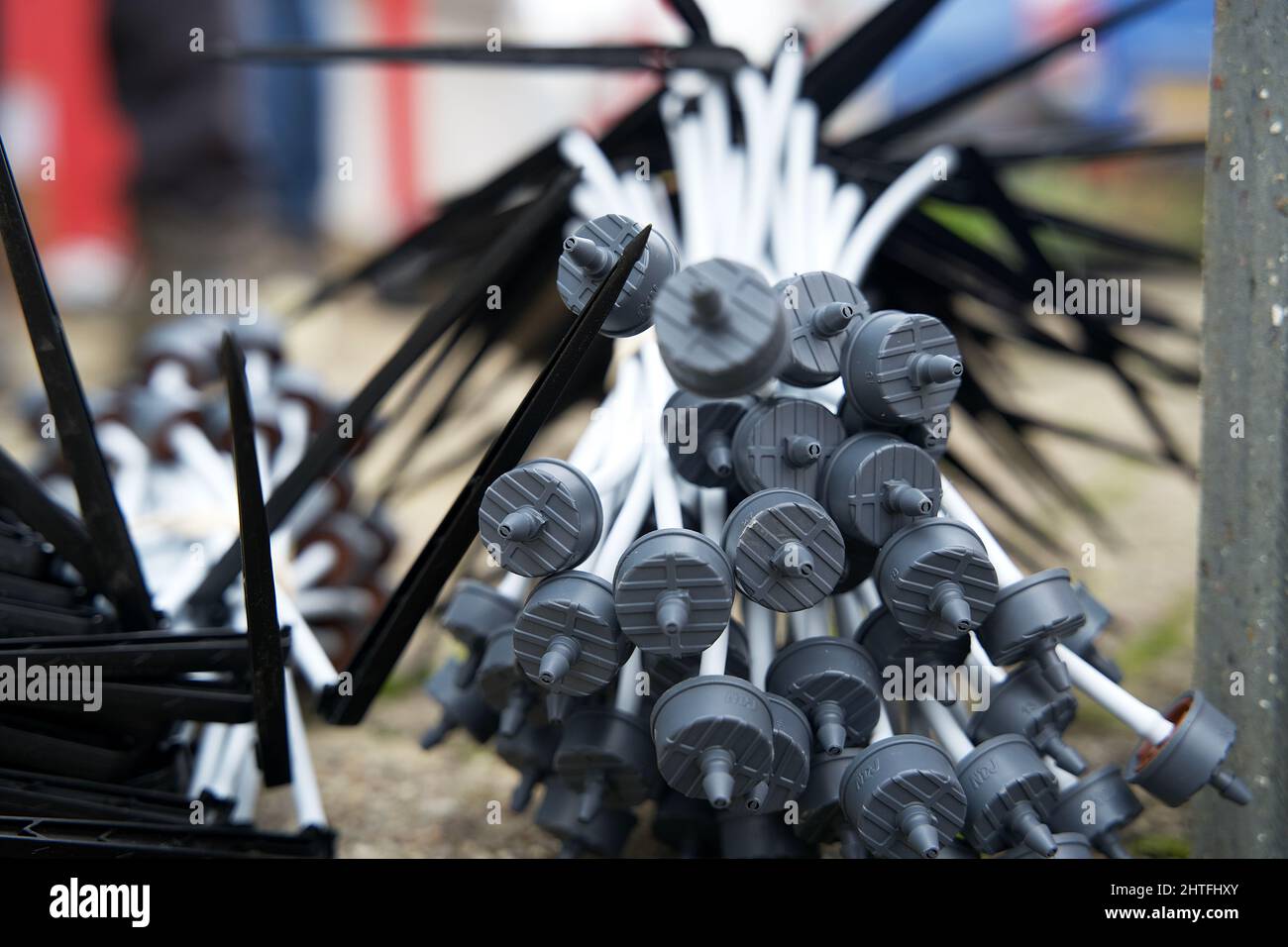 Irrigation system for watering a vertical green wall garden on behalf ...