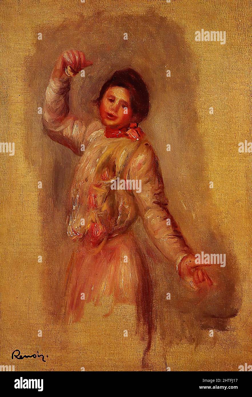 Pierre-Auguste Renoir - Dancer with Castenets 1895 Stock Photo - Alamy