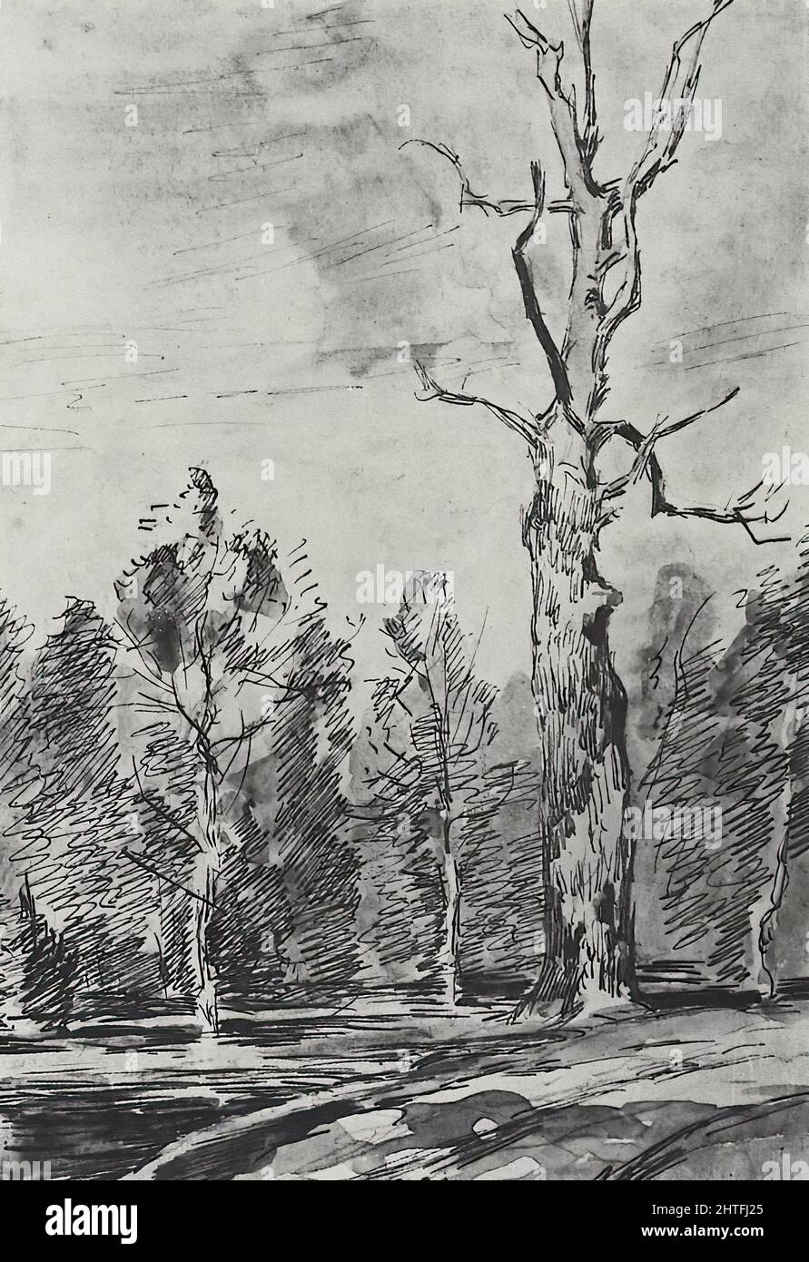 Isaac Levitan Drawings