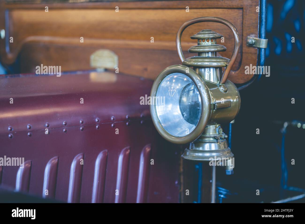 Vintage lights on an old model T car Stock Photo - Alamy