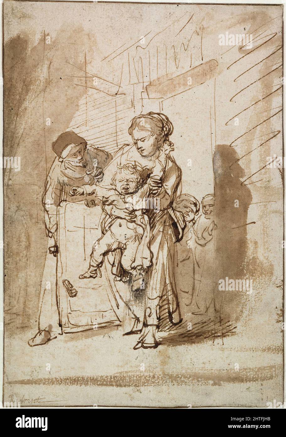 Rembrandt - The Unruly child Stock Photo - Alamy