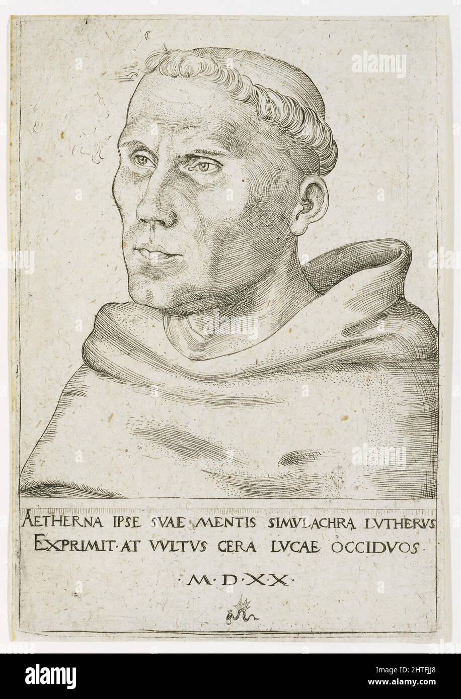 Lucas Cranach the Elder - Martin Luther, Bust in Three-Quarter View ...
