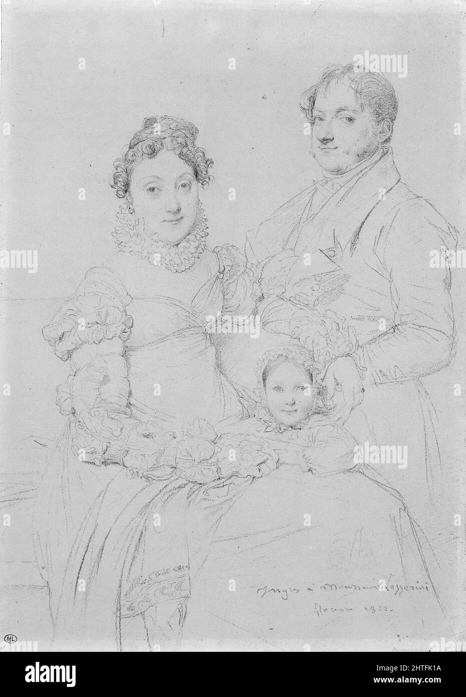 Jean-Auguste-Dominique Ingres - Cosimo Andre Lazzerini Family Stock ...