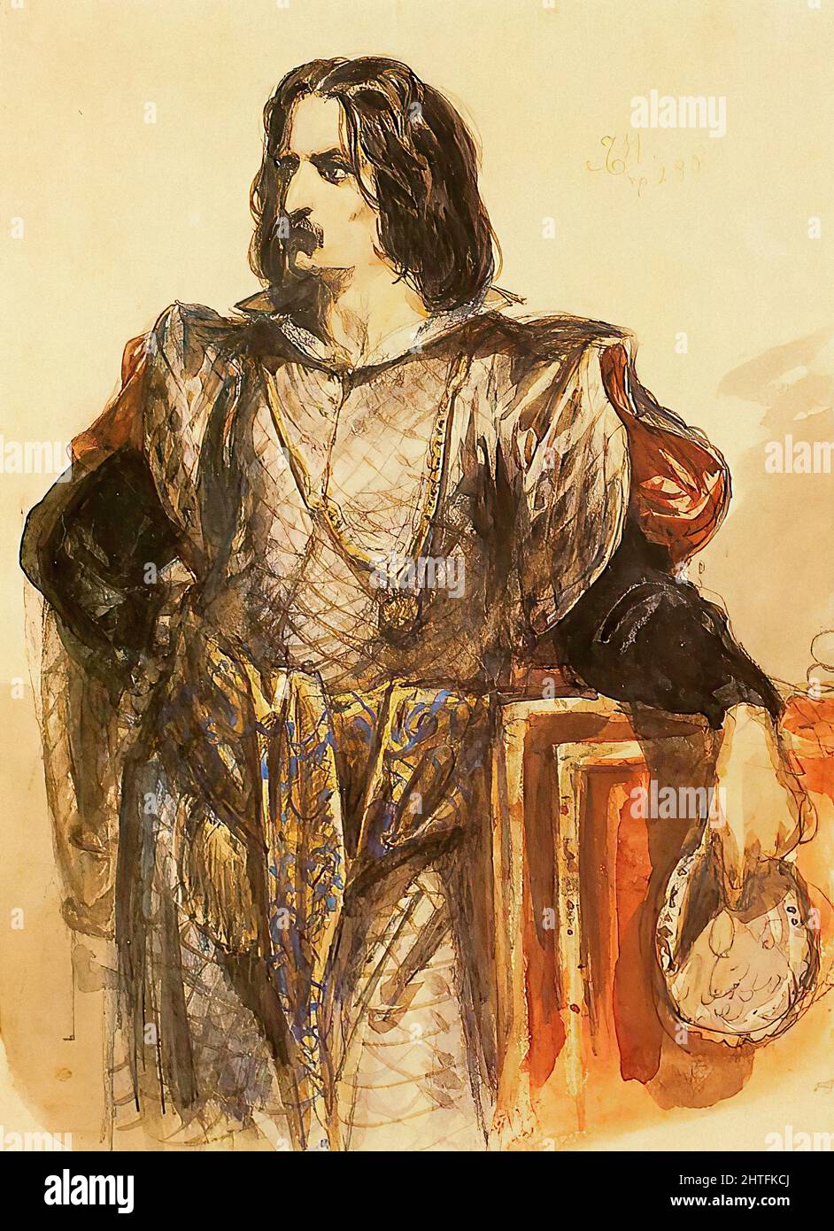 Jan Matejko - Young Man Stock Photo - Alamy