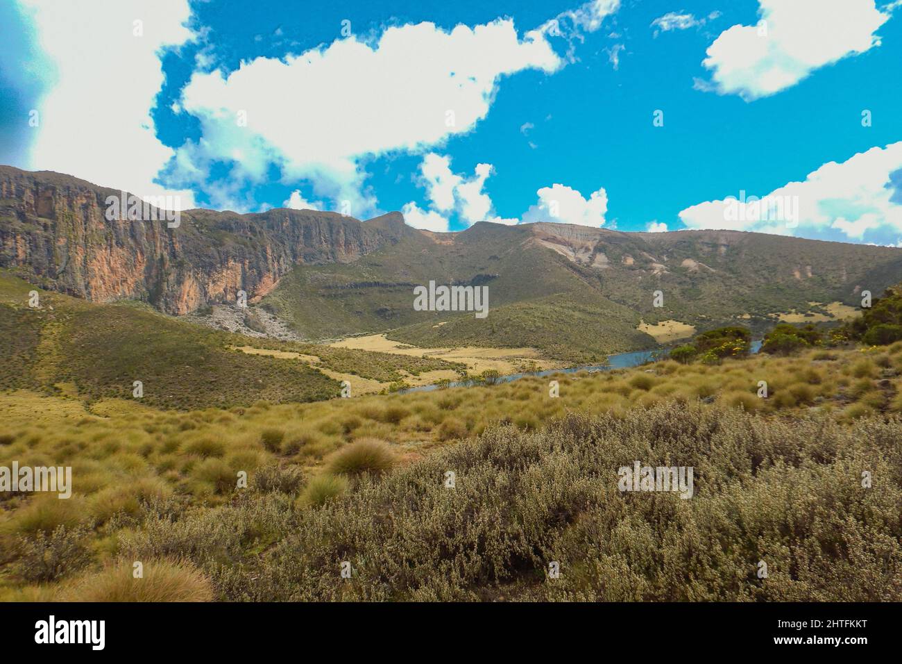 Scenic mountain landscapes at Mount Kenya National Park, Kenya Stock ...