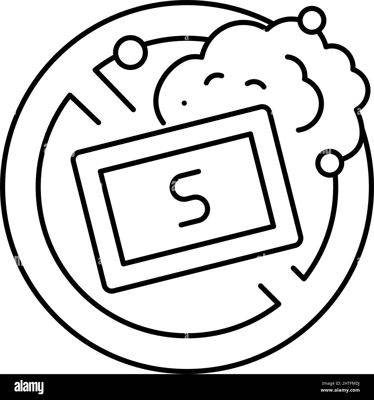 harsh soap line icon vector illustration Stock Vector Image & Art - Alamy