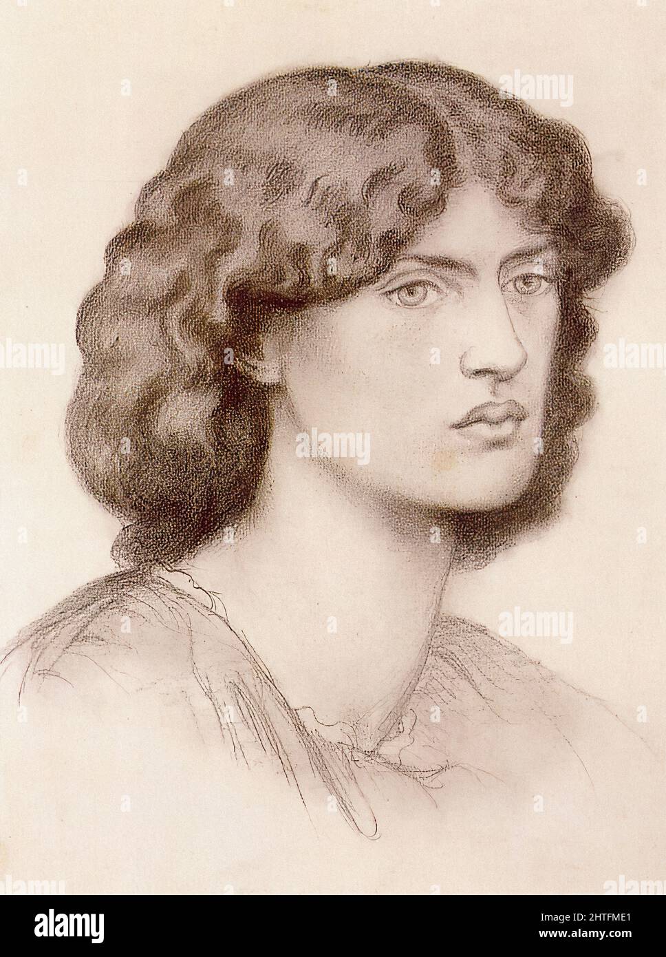 Dante Gabriel Rossetti - Jane Morris 1870 Stock Photo - Alamy