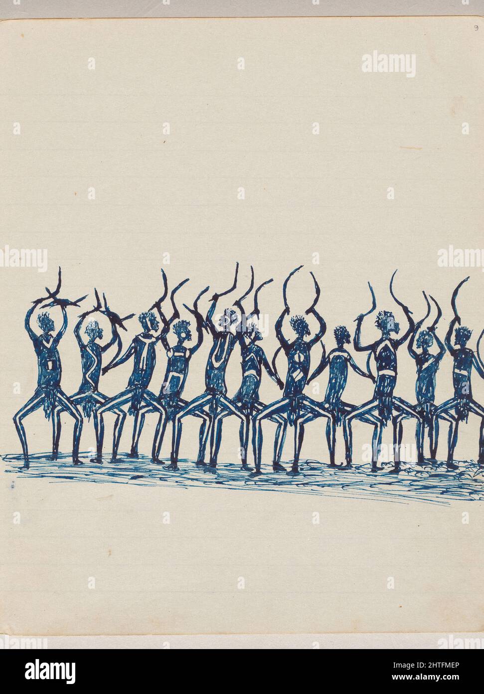 Tommy McRAE - Kwatkwat people - (Corroboree) Sketchbook mainly of ...