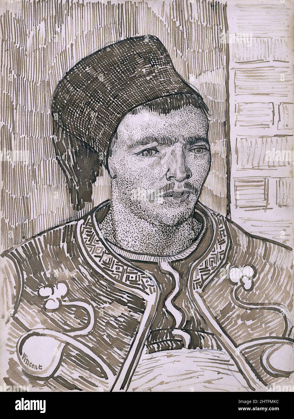 Vincent Van Gogh - the zouave 01 Stock Photo - Alamy