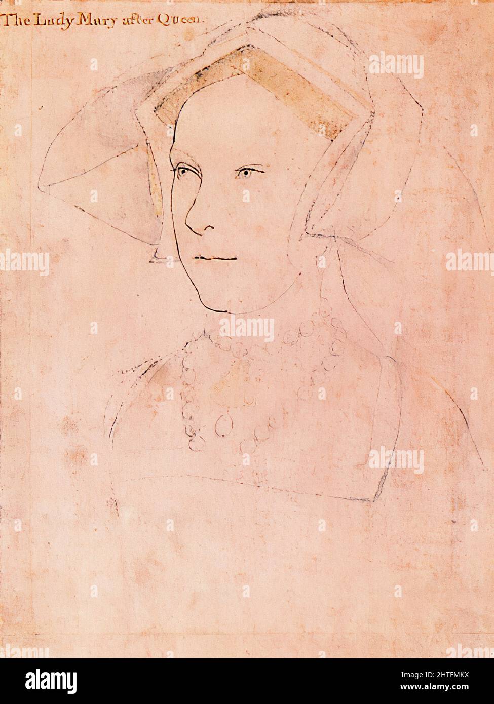 Hans Holbein the Younger - Queen Mary I Tudor 1536 Stock Photo - Alamy