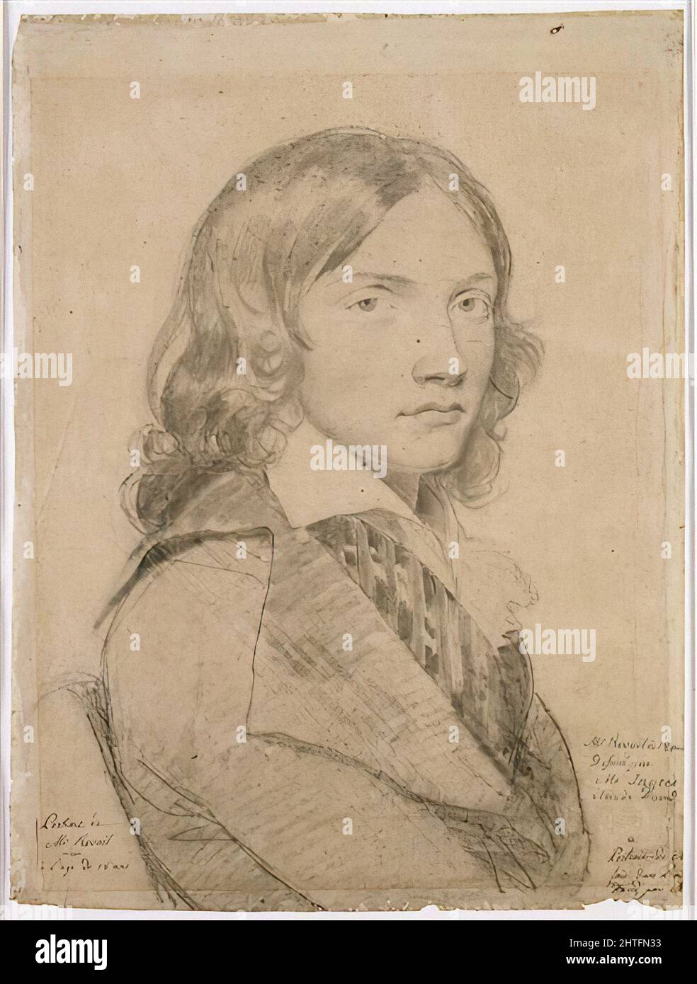 Jean-Auguste-Dominique Ingres - Portrait Mr Revoil 18 Bust Stock Photo ...