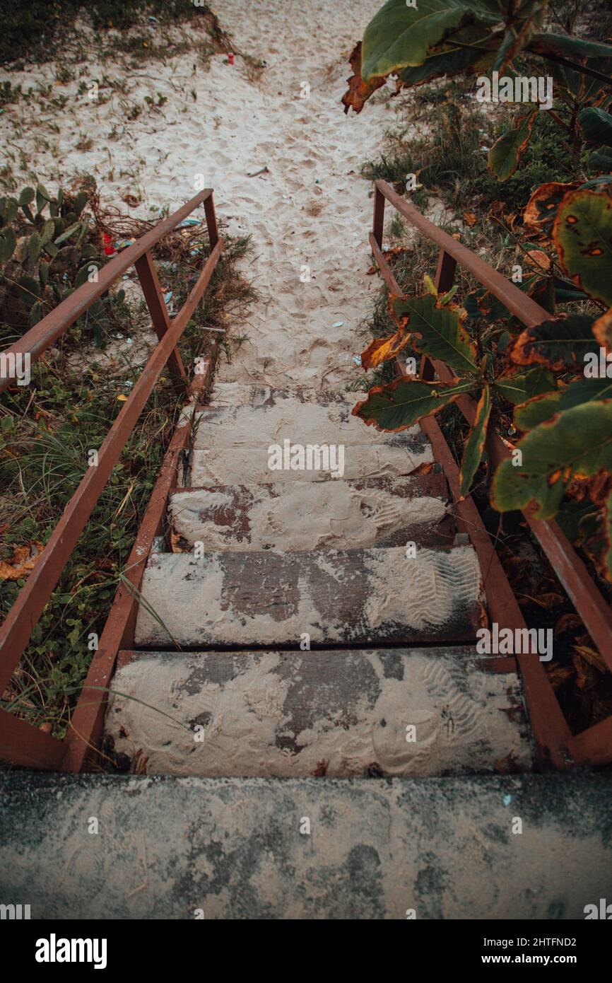 Sand covered stairs hi-res stock photography and images - Alamy