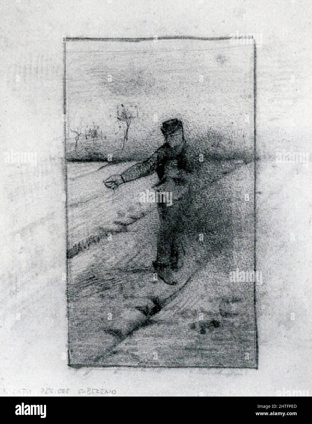 Vincent Van Gogh - Sower 1881 2 1881 Stock Photo - Alamy