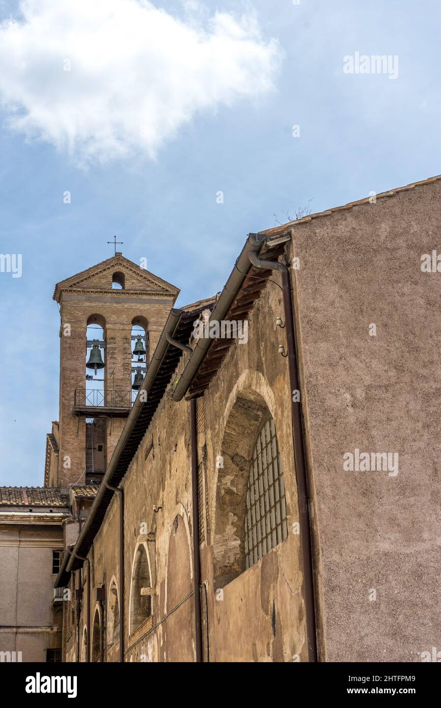Low angle shot of an old-style traditional Italian building with a lot ...