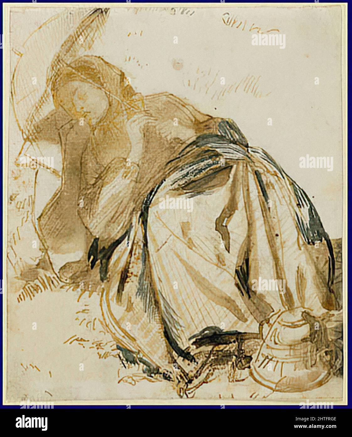 Dante Gabriel Rossetti - Elizabeth Siddal 2 1852 Stock Photo - Alamy