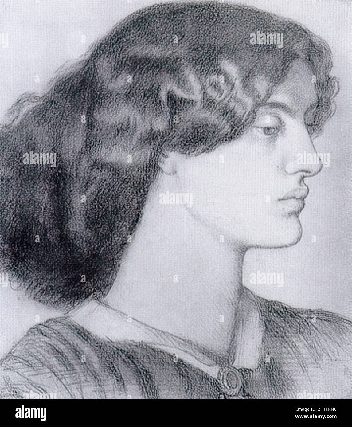 Dante Gabriel Rossetti - Portrait Jane Morris 18 Stock Photo - Alamy