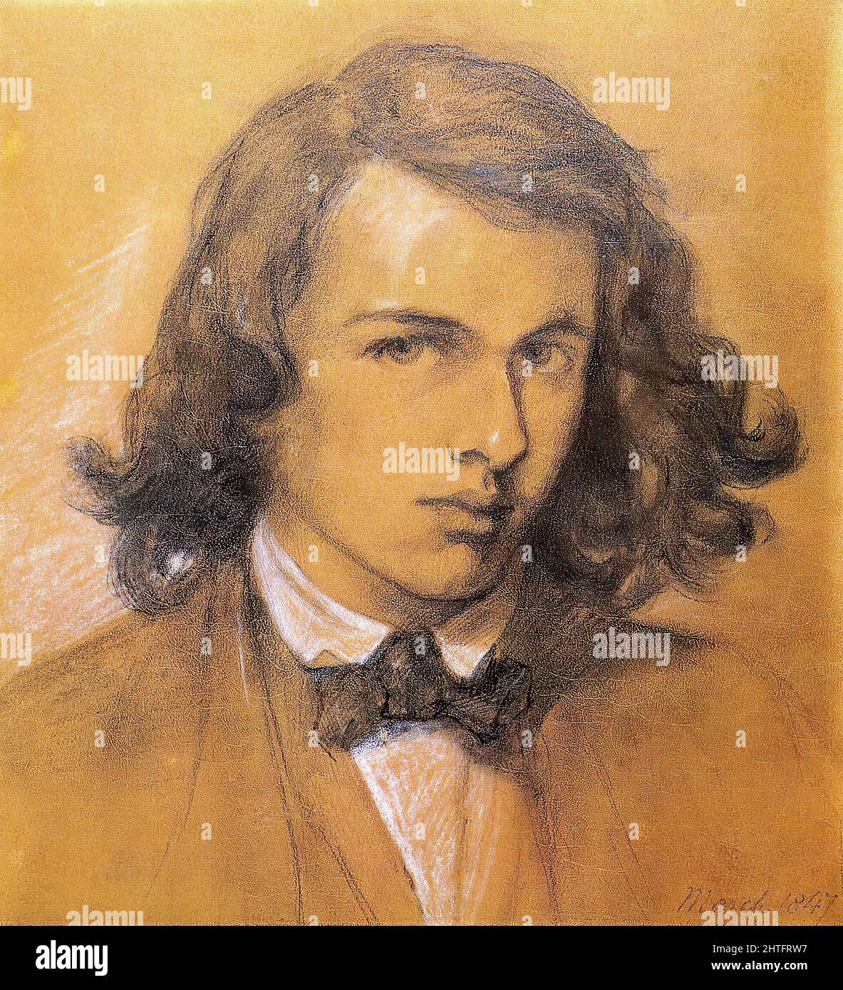 Dante Gabriel Rossetti - Self Portrait 1847 Stock Photo - Alamy