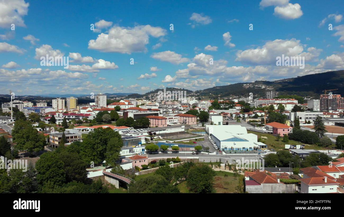 Aerial view of Santo Tirso, Portugal Stock Photo - Alamy