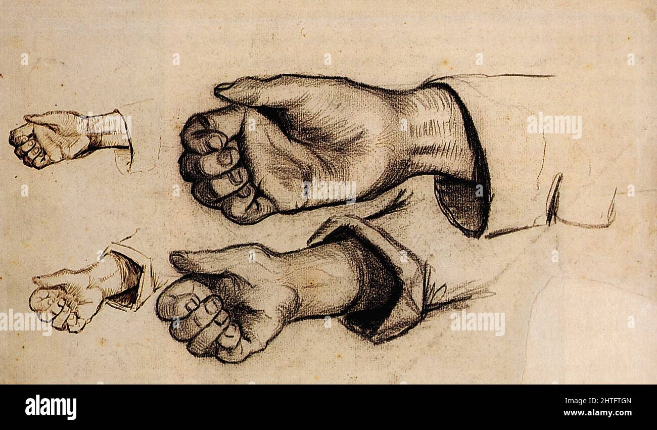 Vincent Van Gogh - Four Hands C 1885 Stock Photo - Alamy