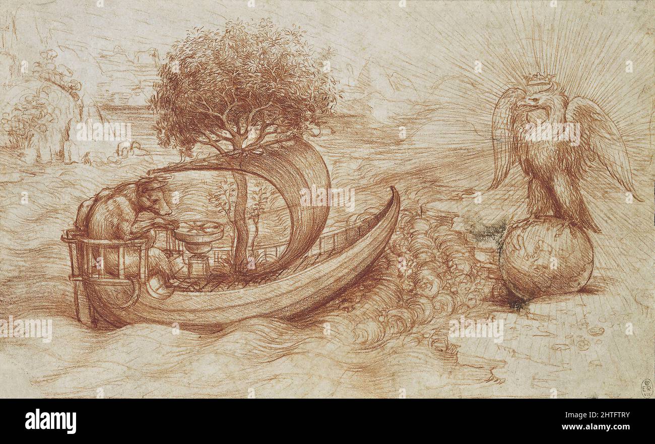Leonardo Da Vinci - a Political Allegory Stock Photo - Alamy