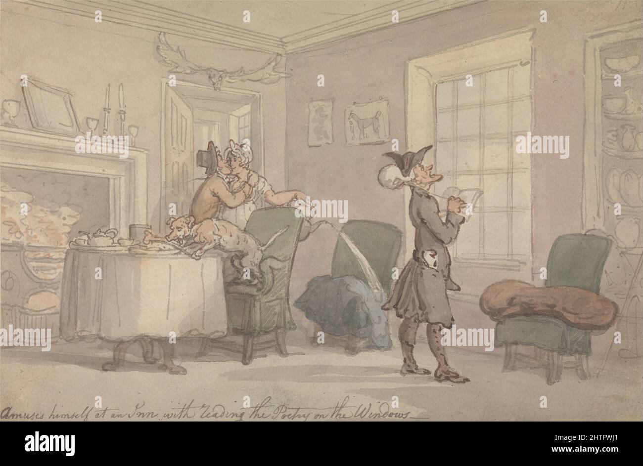Thomas Rowlandson - Dr. Syntax Copying the Wit of the Window Stock ... Thomas Rowlandson - Dr. Syntax Copying the Wit of the Window Stock ...