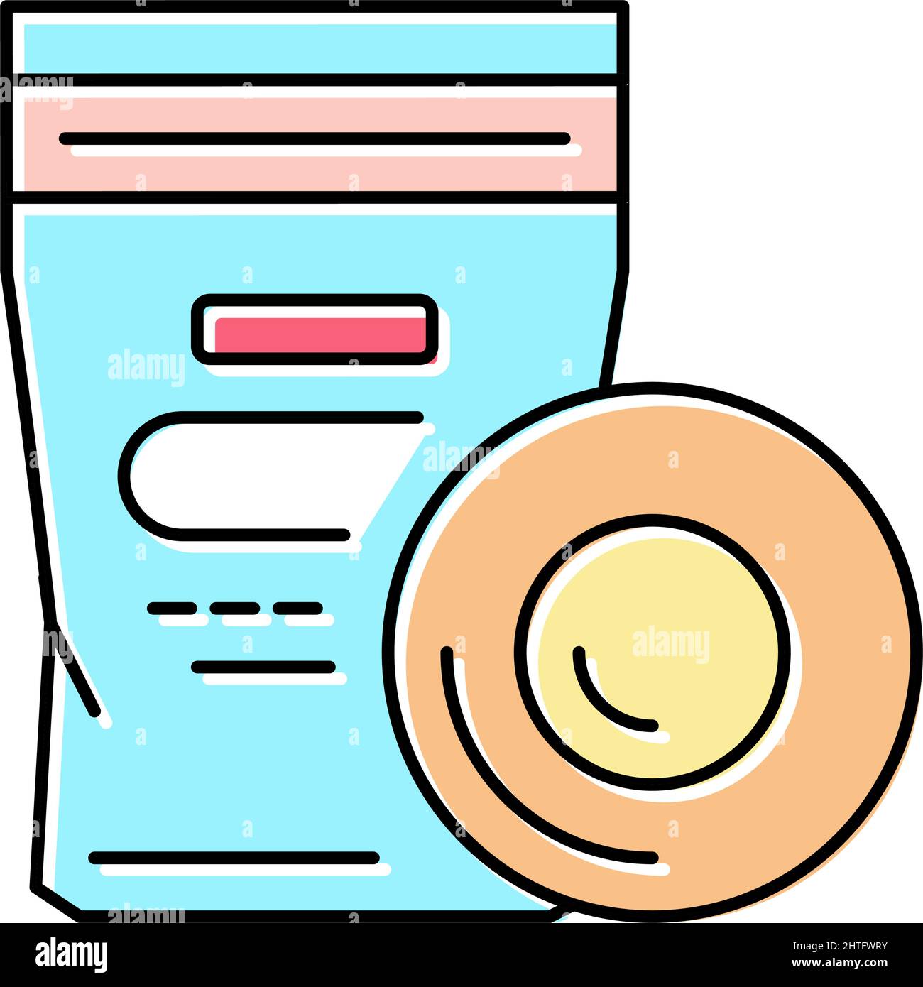 patch test skin color icon vector illustration Stock Vector Image & Art ...