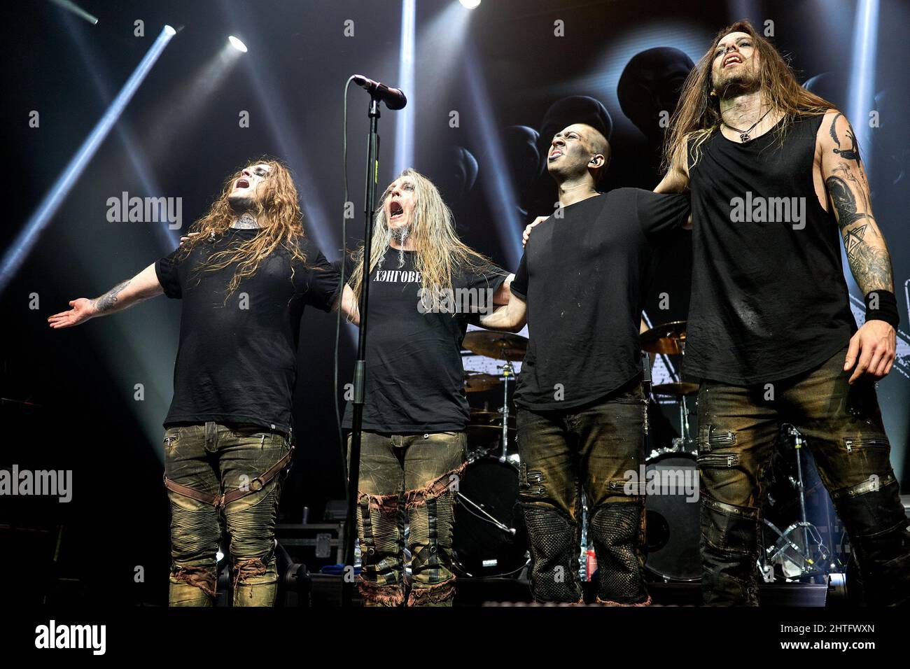 Final bow during the performance of the PAIN group in Moscow.Peter ...