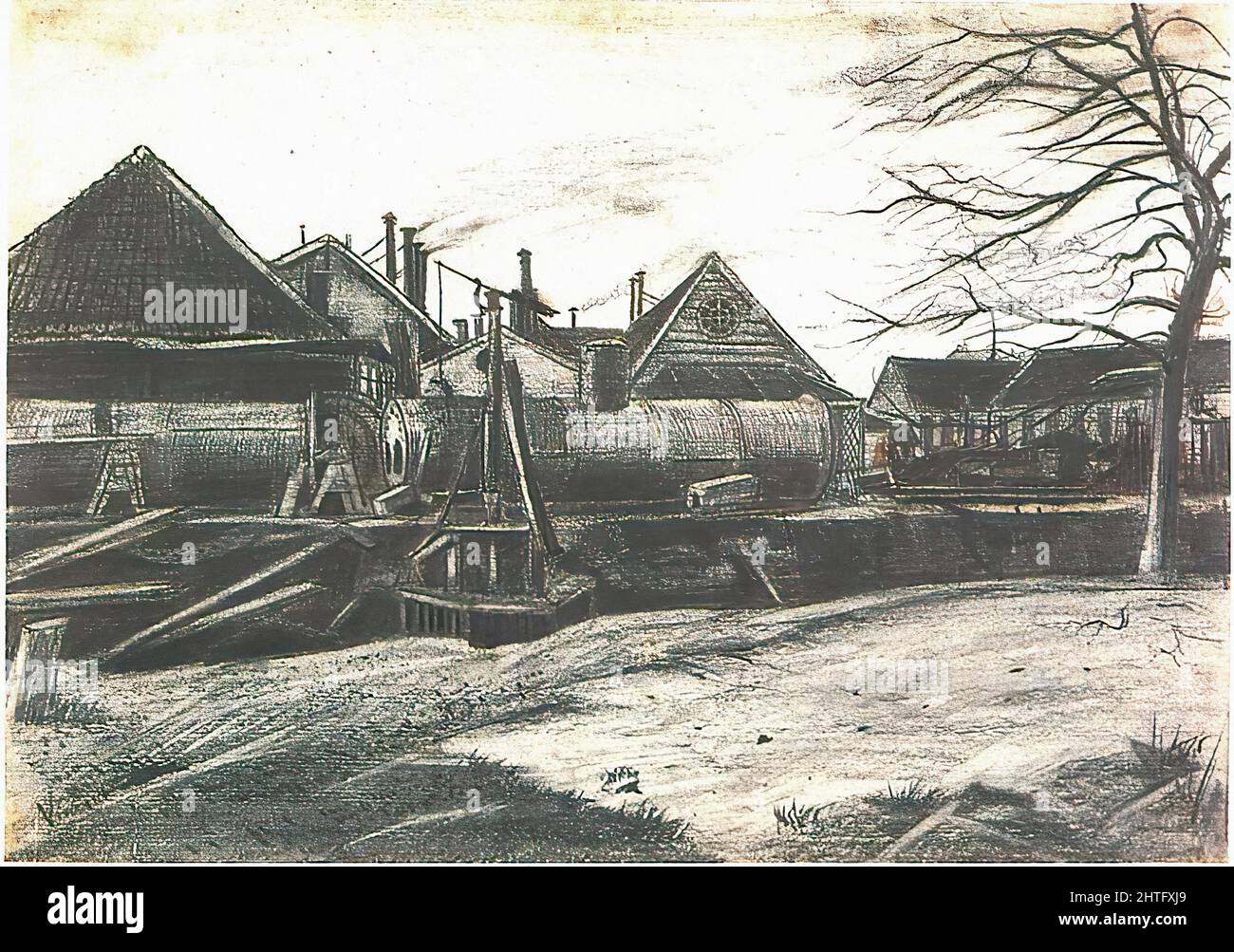 Vincent Van Gogh - Factory 1882 Stock Photo - Alamy