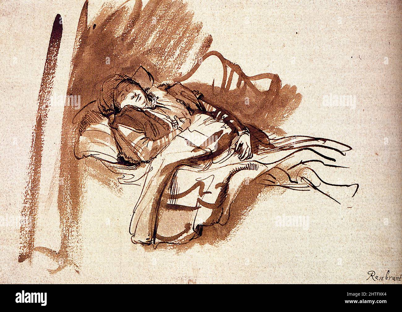 Rembrandt saskia drawing hi-res stock photography and images - Alamy