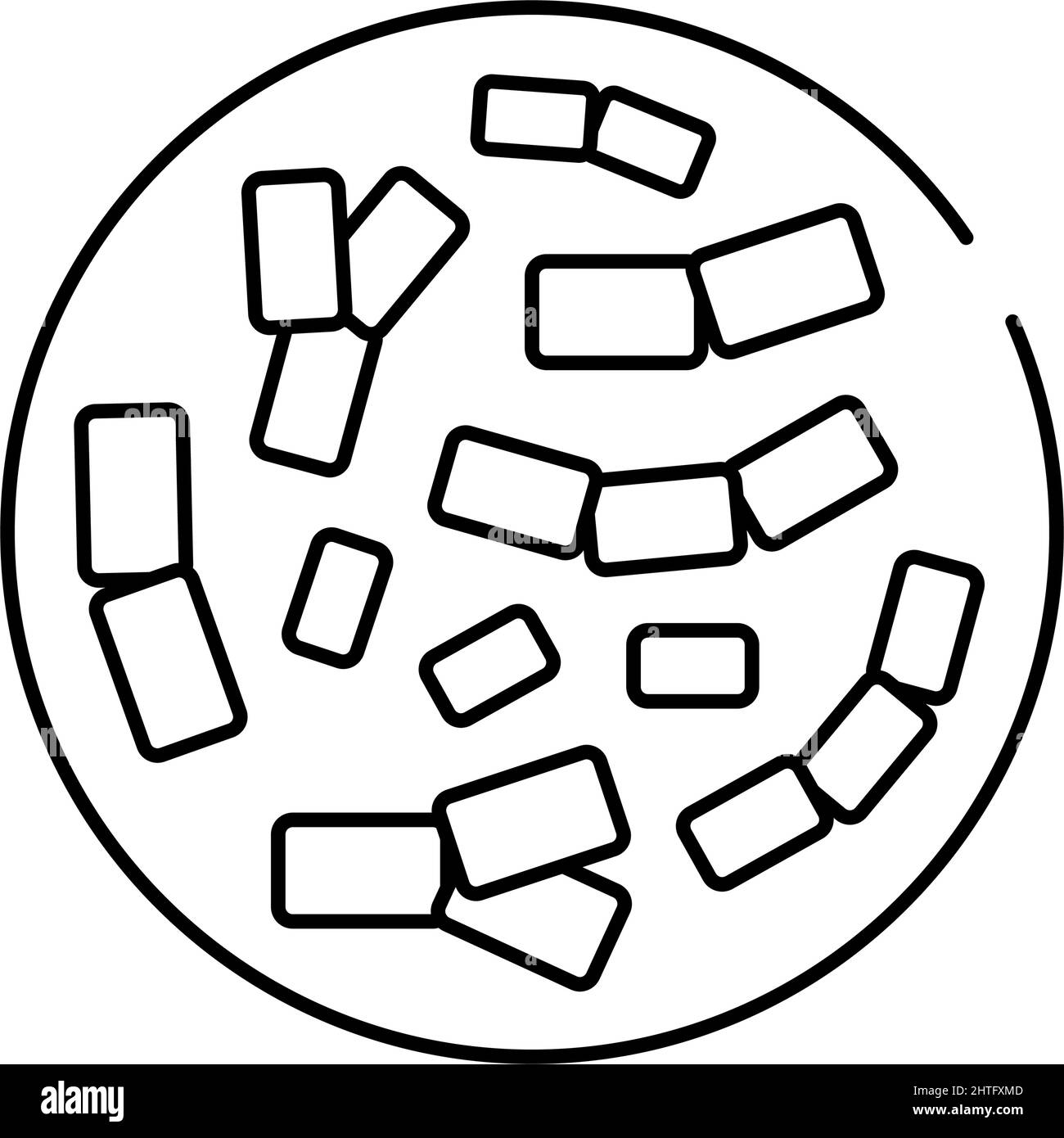 bifidobacterium probiotics line icon vector illustration Stock Vector ...