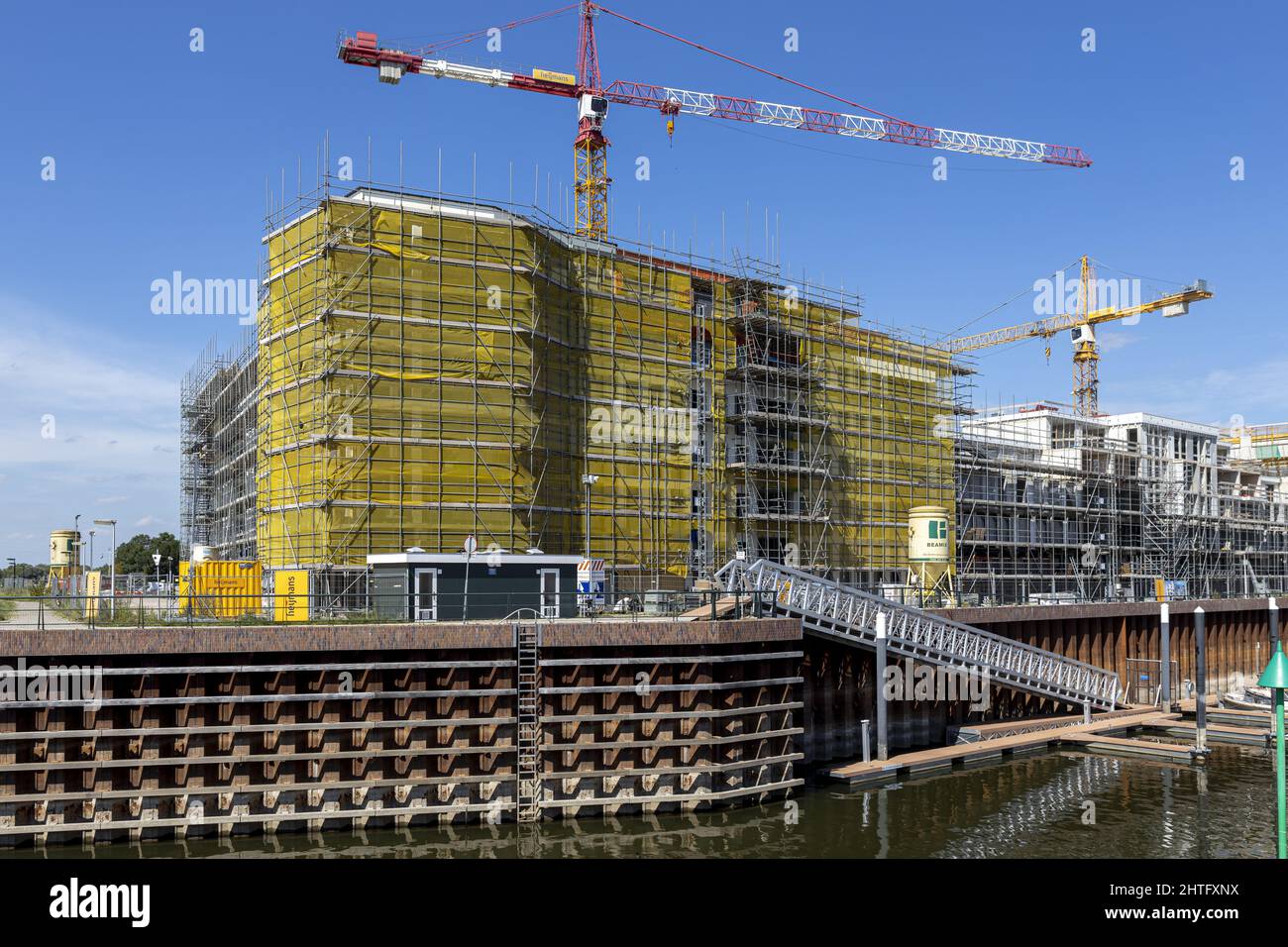 Dutch construction site at small recreationaport Stock Photo - Alamy