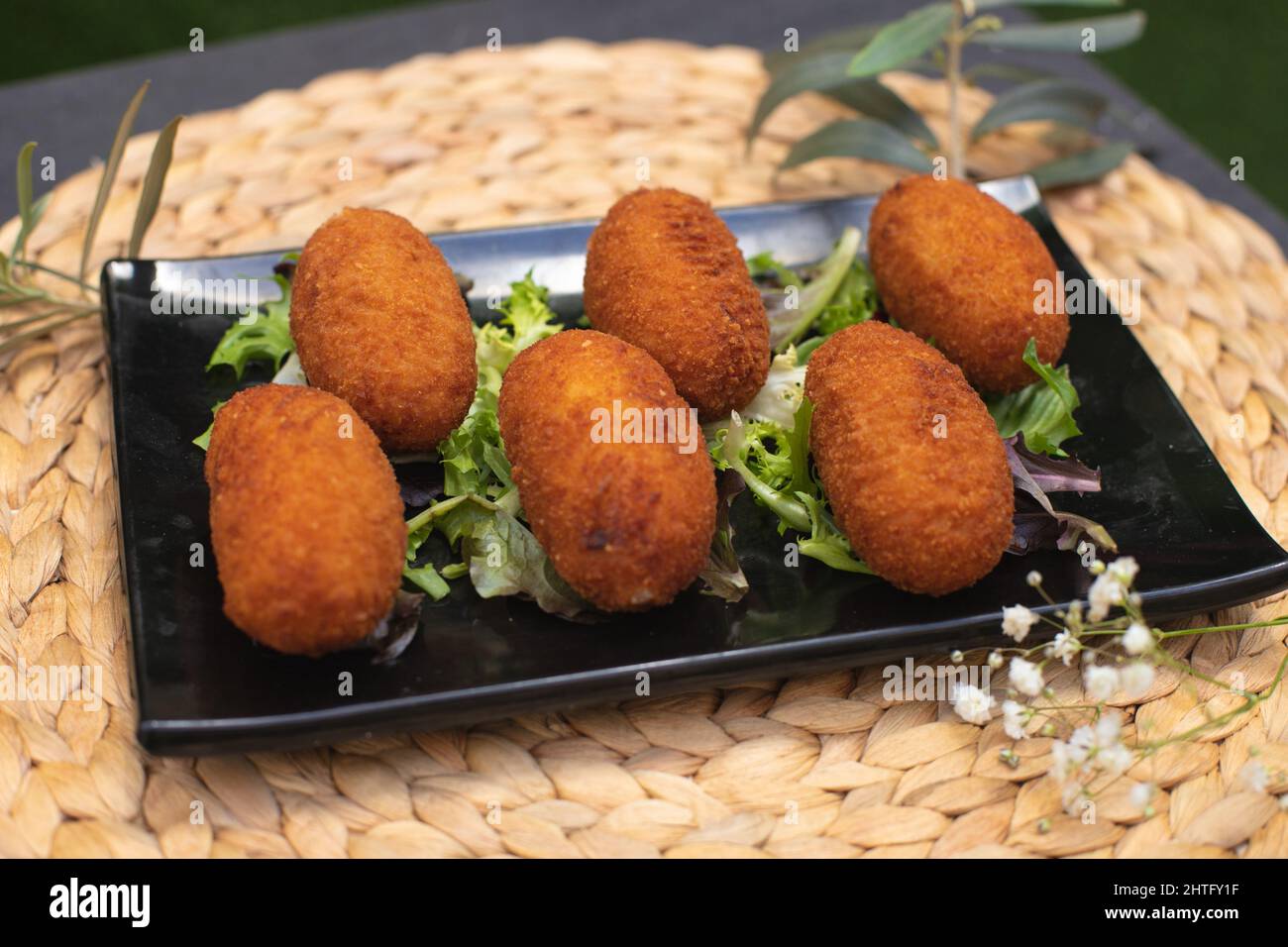 plate of croquettes Stock Photo - Alamy