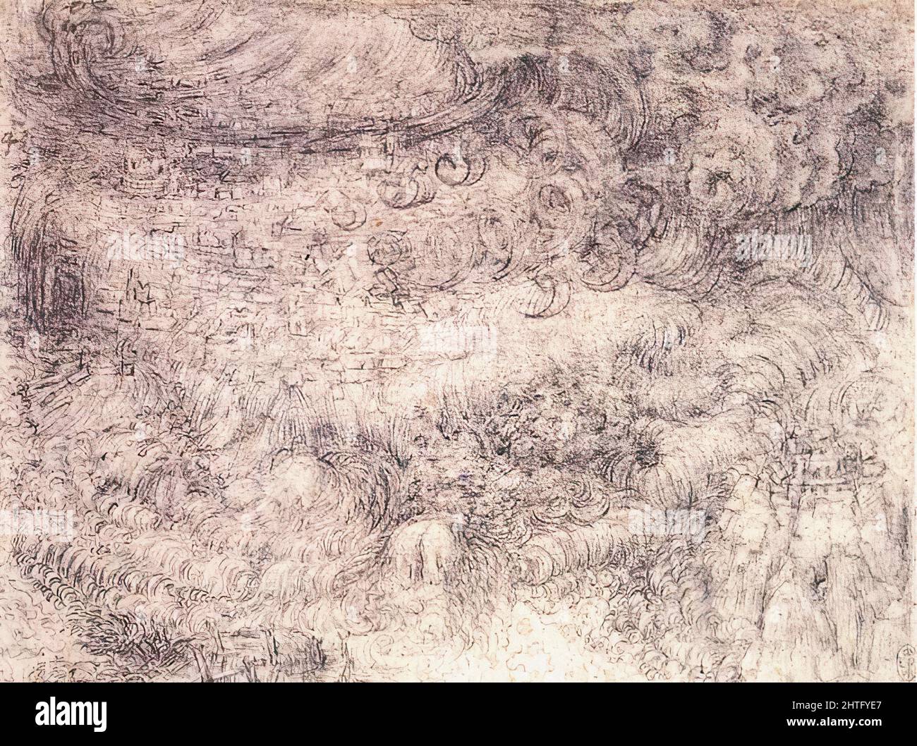 Leonardo Da Vinci - Deluge over City C 1517 Stock Photo - Alamy