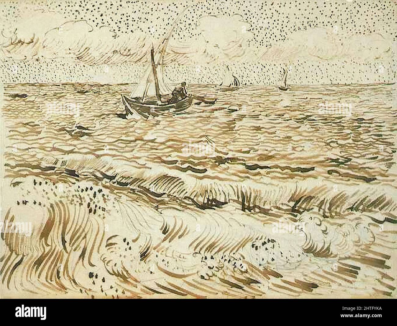 Vincent Van Gogh - Fishing Boat Se 1888 Stock Photo - Alamy