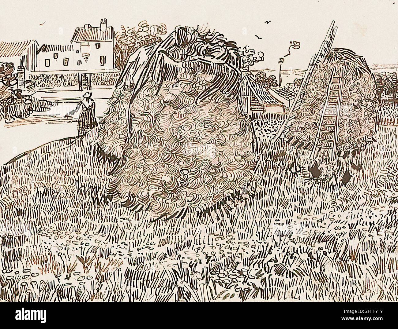 Van gogh haystacks hi-res stock photography and images - Alamy