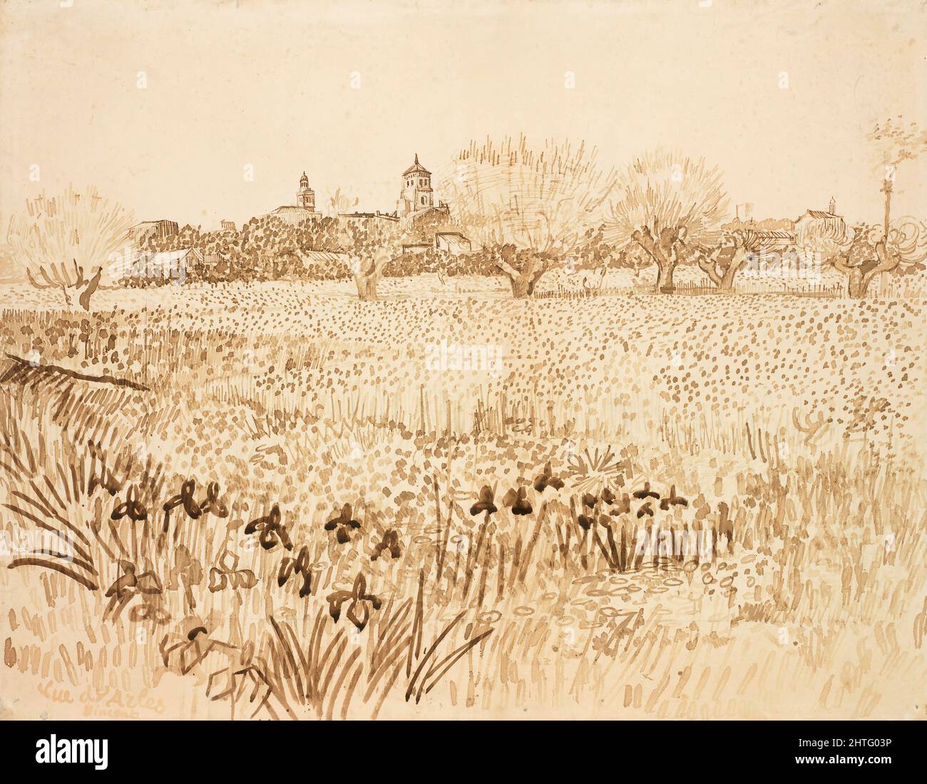 Vincent van Gogh - Vue d'Arles (1888 Stock Photo - Alamy