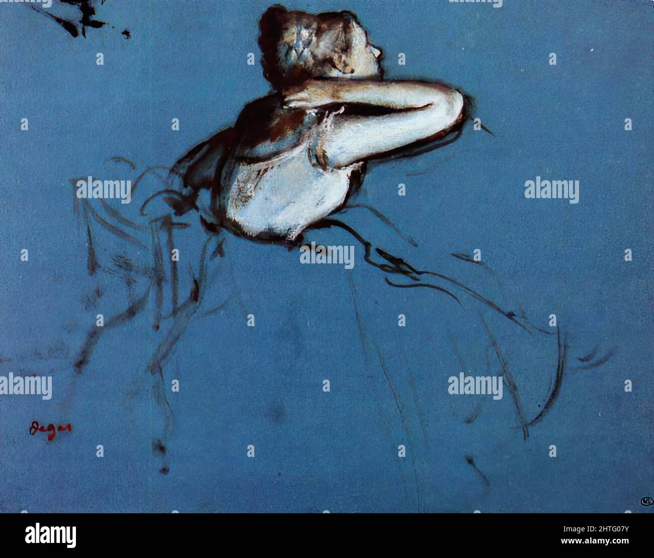 Classic edgar degas seated dancer hi-res stock photography and images ...