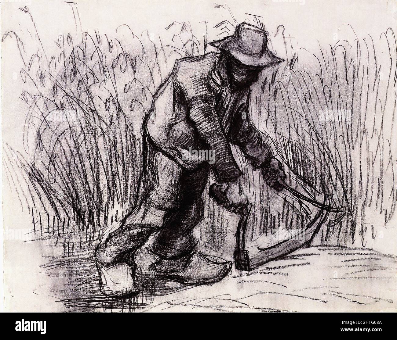 A Sad Man With Sickle