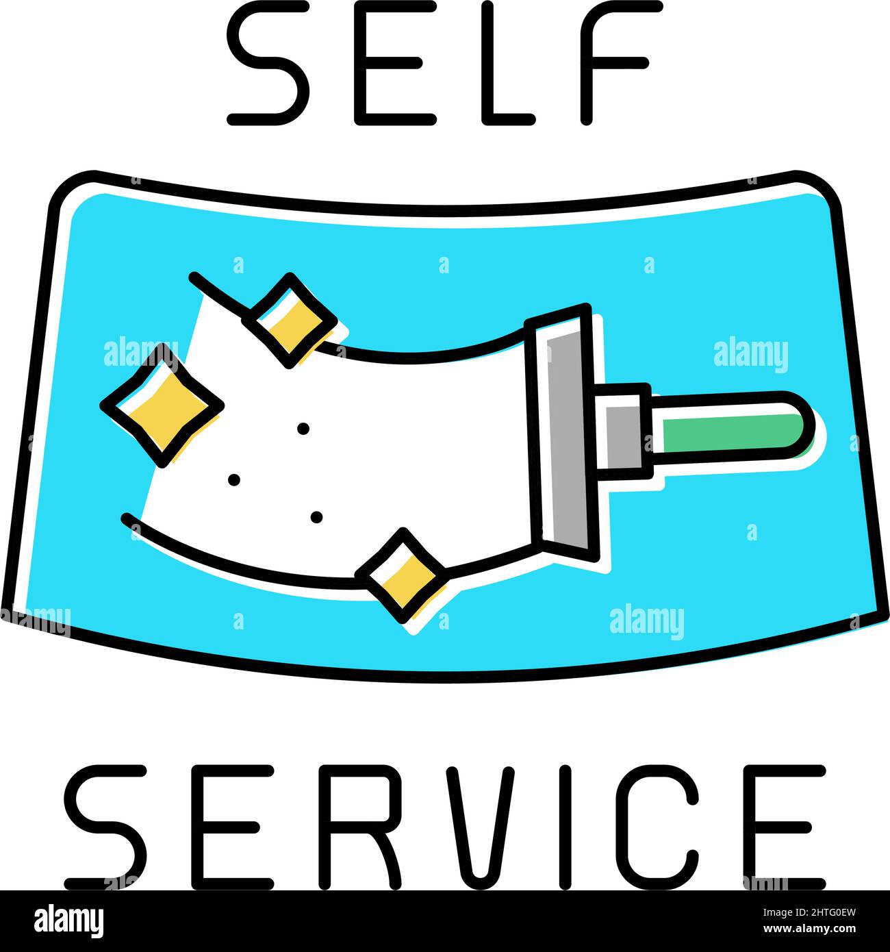 Car windows cleaning Stock Vector Images - Alamy