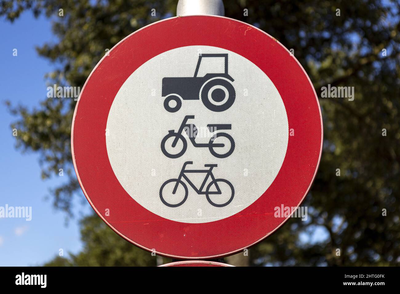 Closeup of Dutch traffic sign Stock Photo - Alamy
