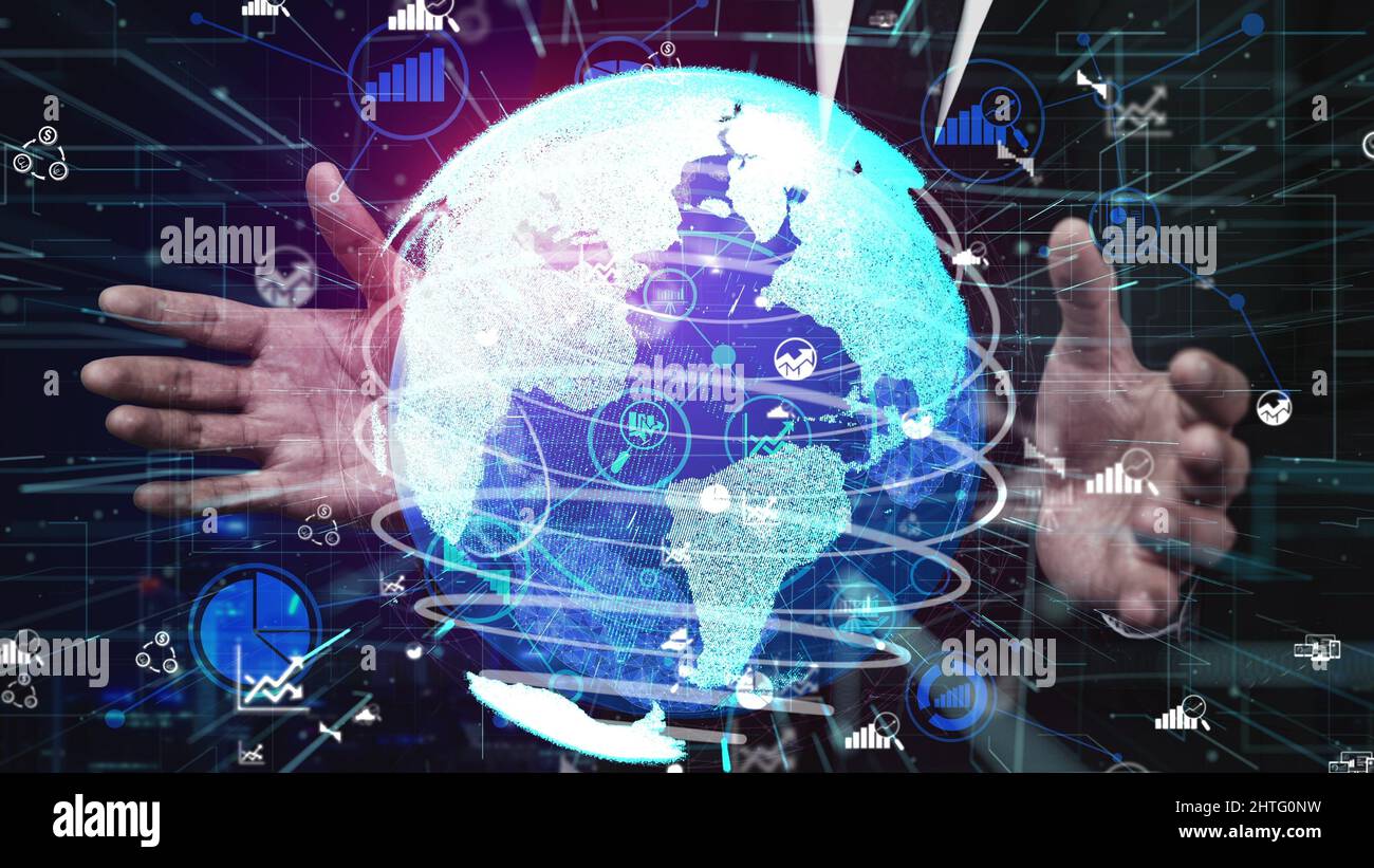 Data Analysis for Business and Finance conceptual. Graphic interface ...