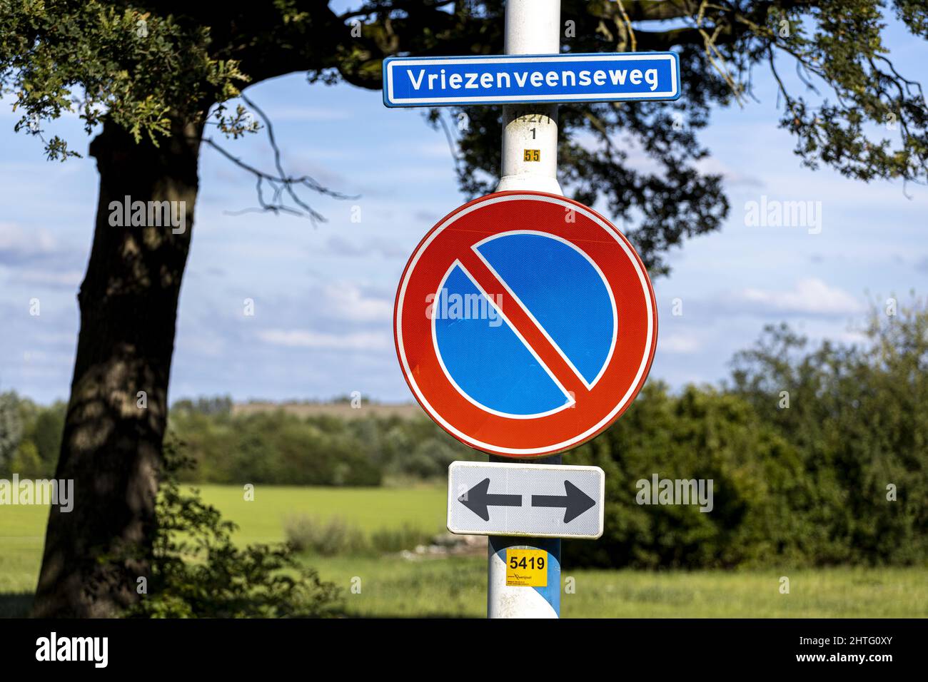 Dutch traffic sign at side of a road Stock Photo - Alamy