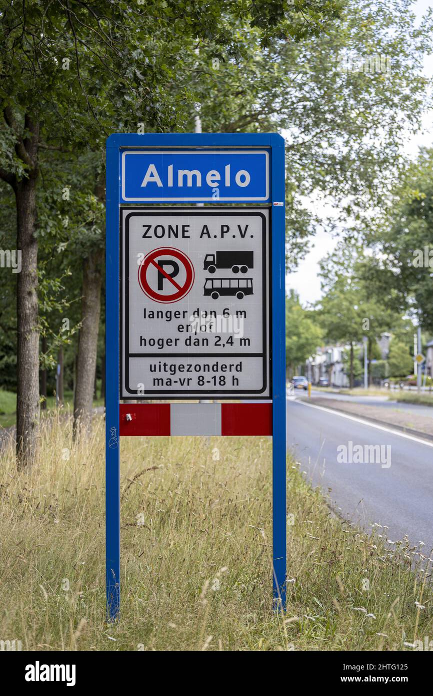 Dutch traffic city limit sign Stock Photo - Alamy
