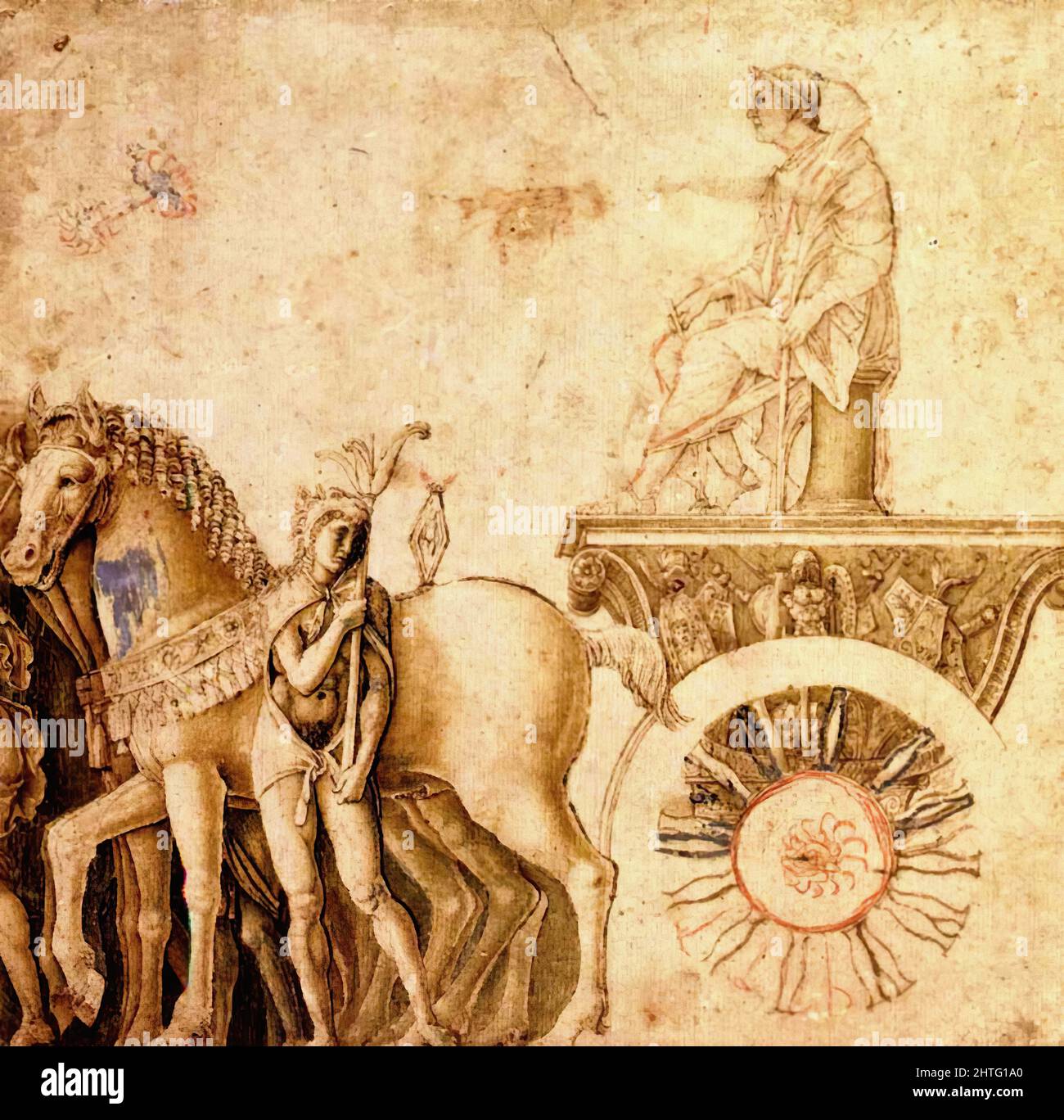Andrea Mantegna - Julius Caesar His Triumphal Car 1500 Stock Photo - Alamy