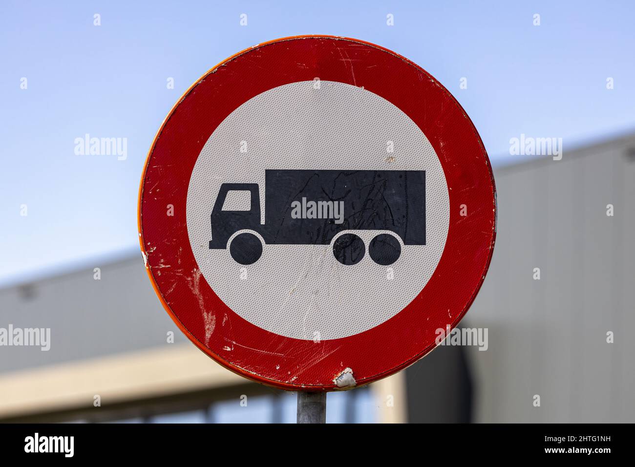 Dutch traffic sign on the side of a road Stock Photo - Alamy
