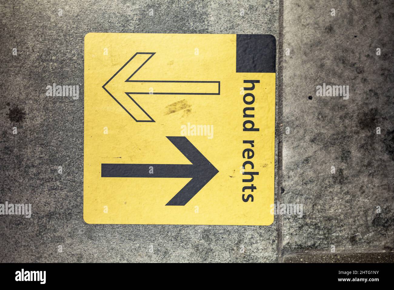 COVID-19 conduct sign in The Netherlands Stock Photo - Alamy