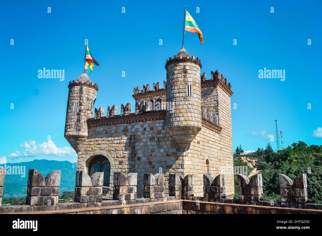 Beautiful Lamas castle located in Lama, Peru during daylight Stock ...