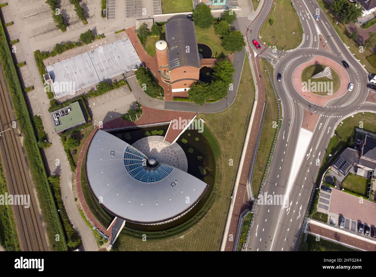 Aerial view of contemporary architecture Stock Photo - Alamy